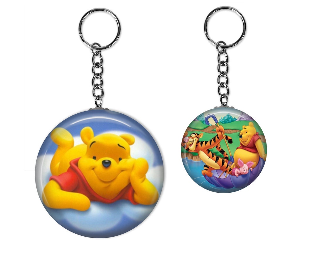 Winnie the Pooh Keychain, Keyring, Party Favor Keychain, Custom ...