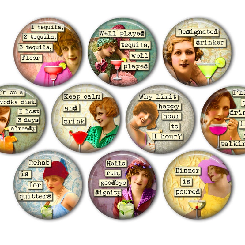 Funny Buttons - Etsy