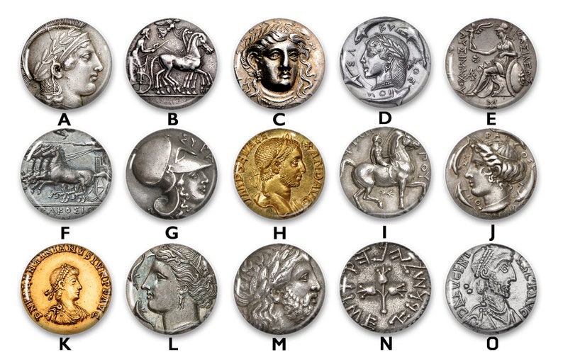 Vintage Coin Coaster Set Cork Backed Coasters Coaster Set - Etsy