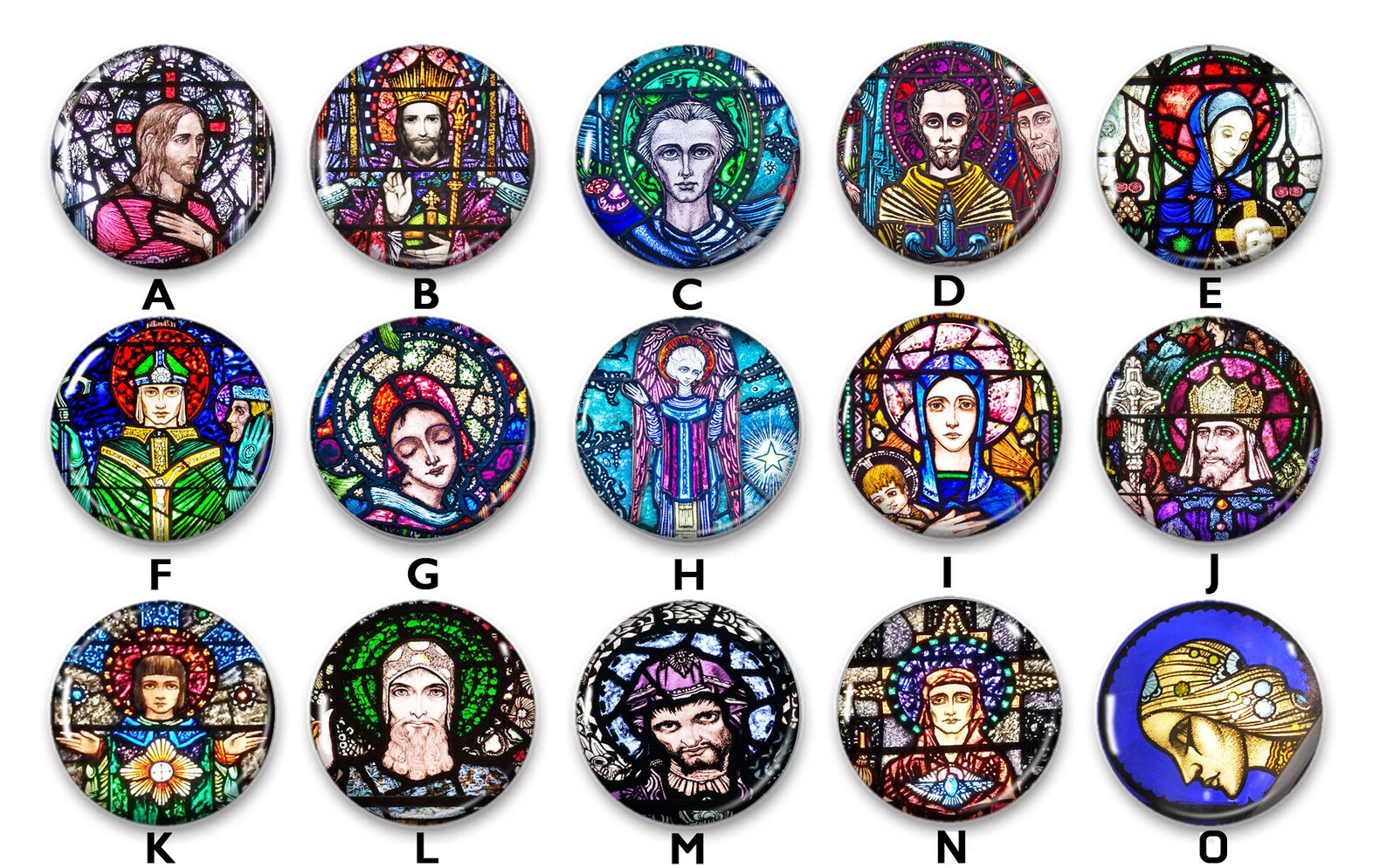 Harry Clarke Stained Glass Church Windows Coaster Set - Etsy