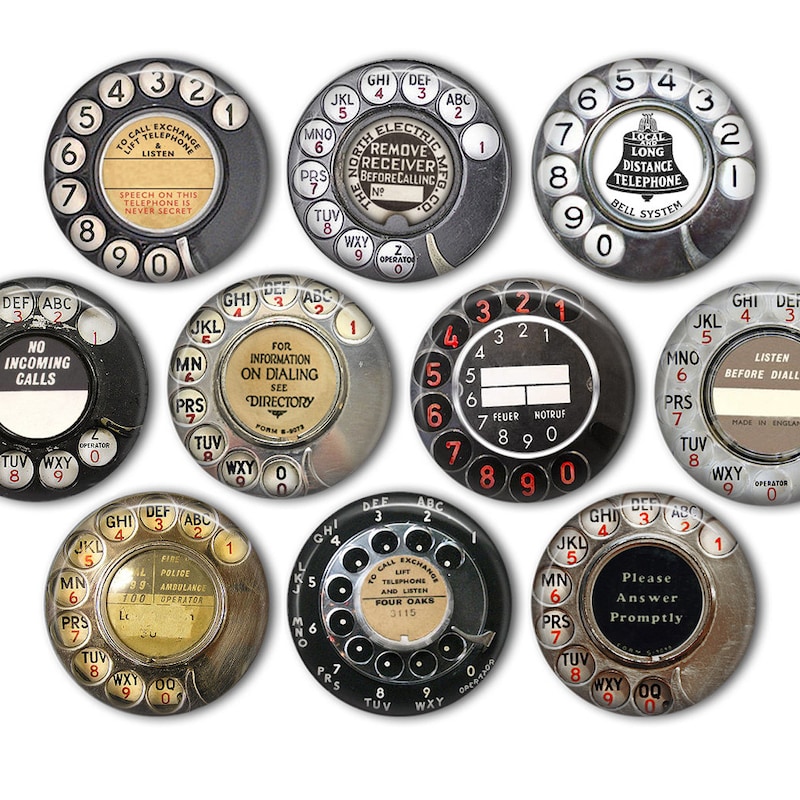 Rotary Dial Phone - Etsy