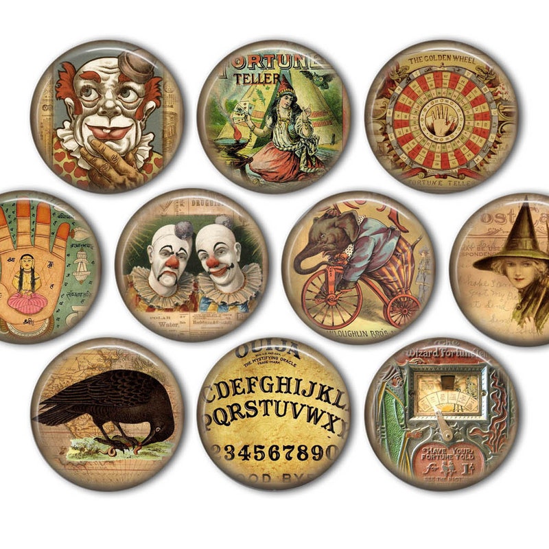 Vintage Circus Pin Button - Etsy