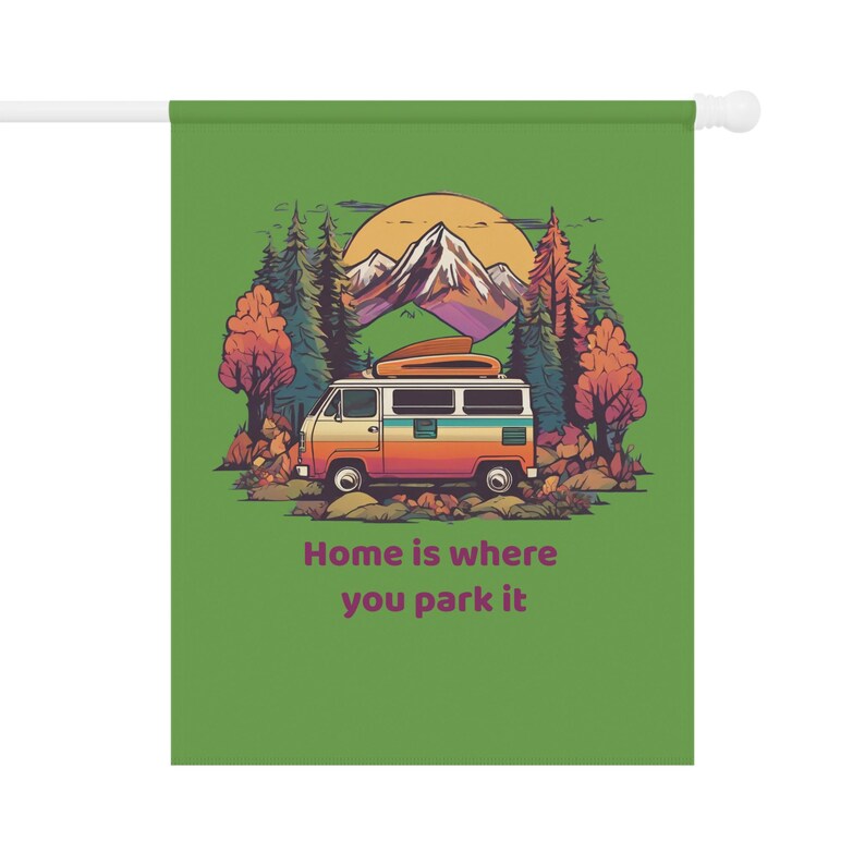 Camper Van Flag | Campervan Banner | Outdoor Camping Decor | RV Gift ...