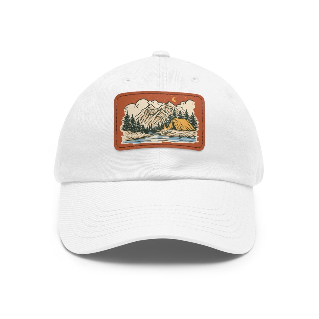 Camping Ball Cap | Mountains Hat | Outdoors Hat | Outdoor Gift | Tent ...
