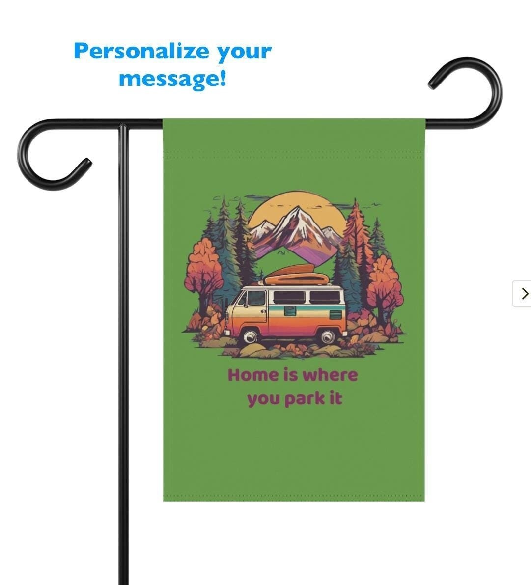 Camper Van Flag | Campervan Banner | Outdoor Camping Decor | RV Gift ...