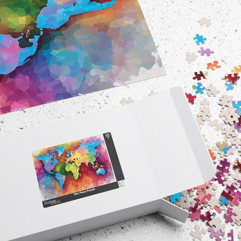 World Map Puzzle | Colorful World Map | Travel Puzzle | Travel Gift ...