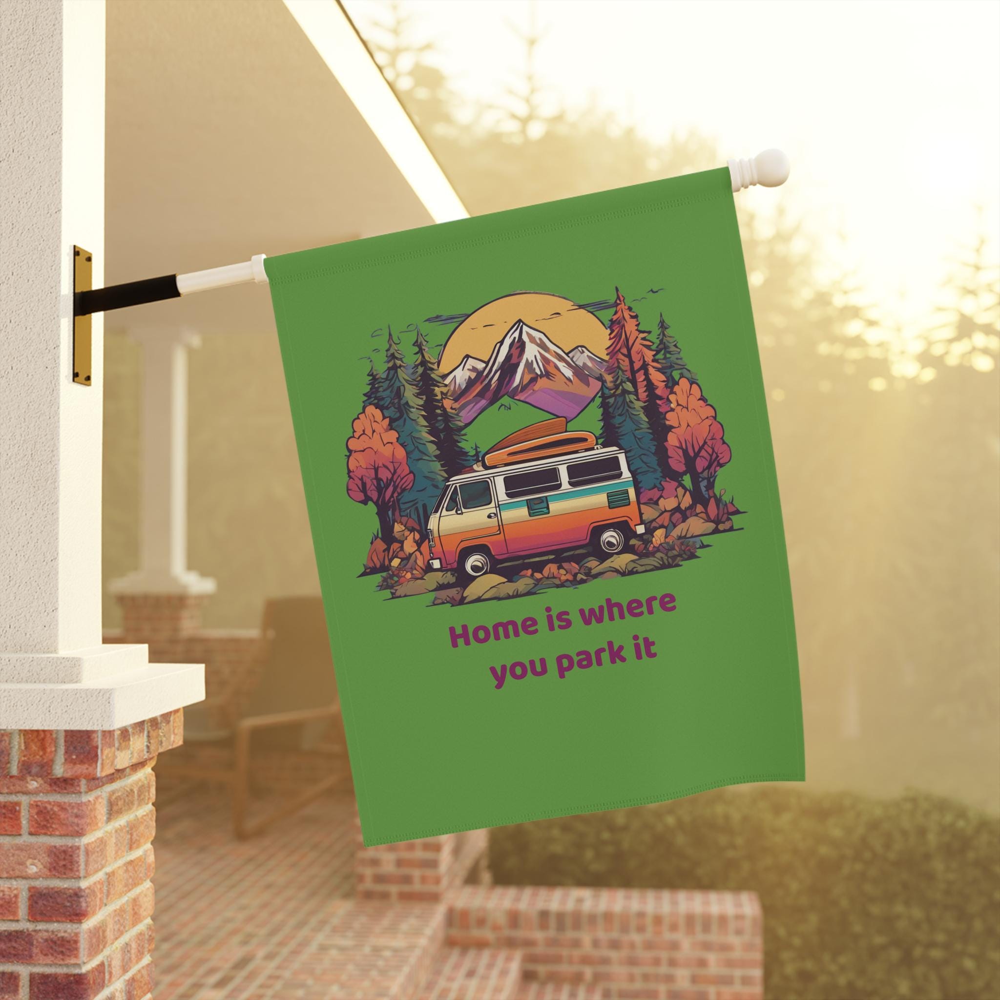 Camper Van Flag | Campervan Banner | Outdoor Camping Decor | RV Gift ...