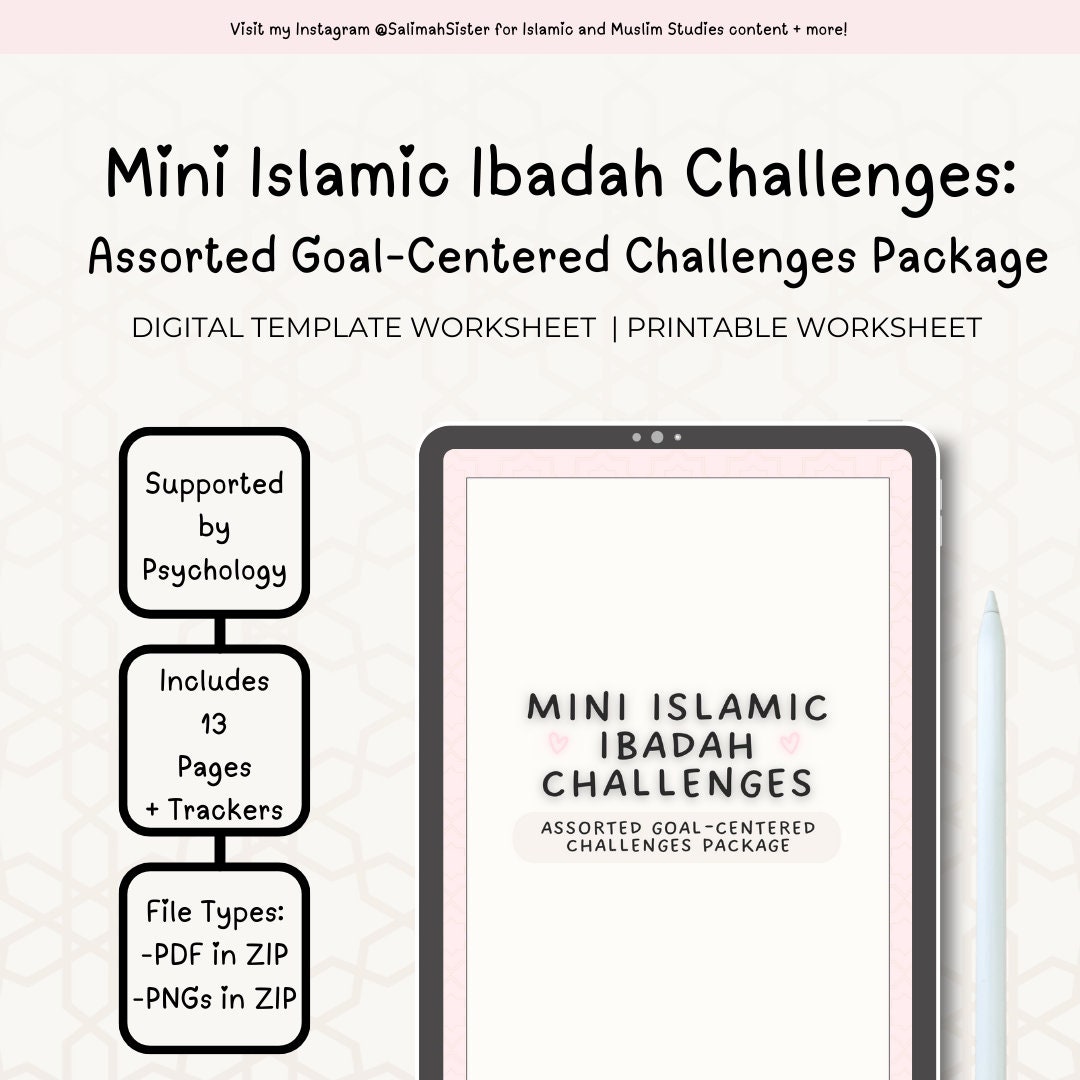Mini Islamic Ibadah Challenges: Assorted Goal-centered Challenges ...