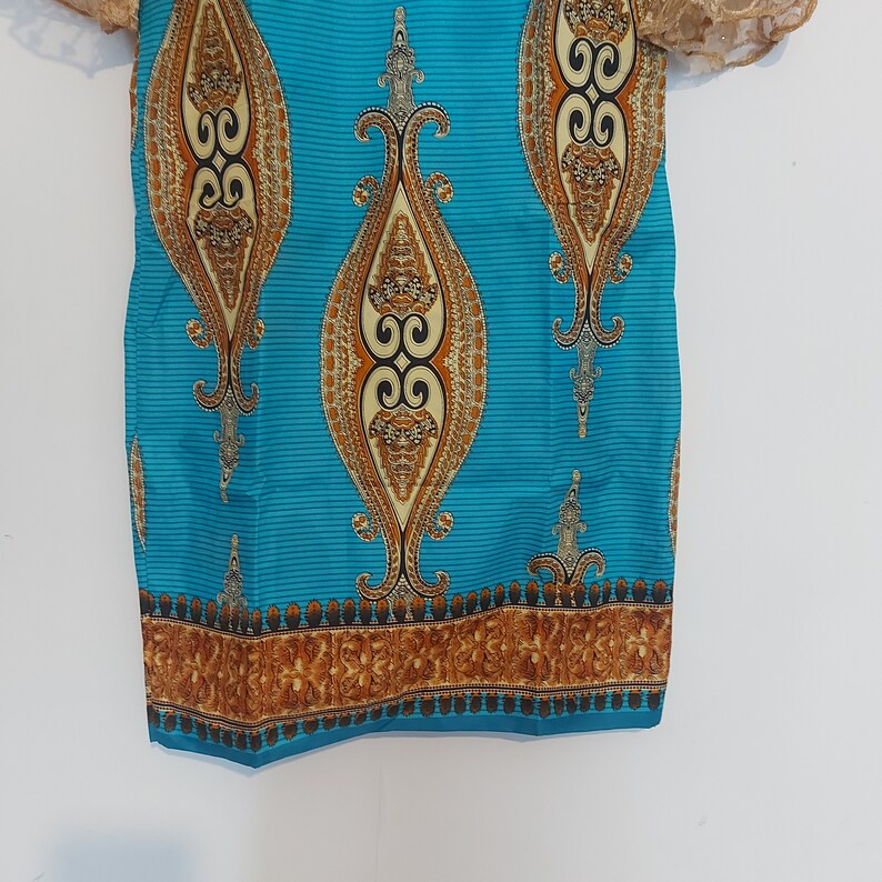 Ankara Mini Dress With Lace Design - Etsy