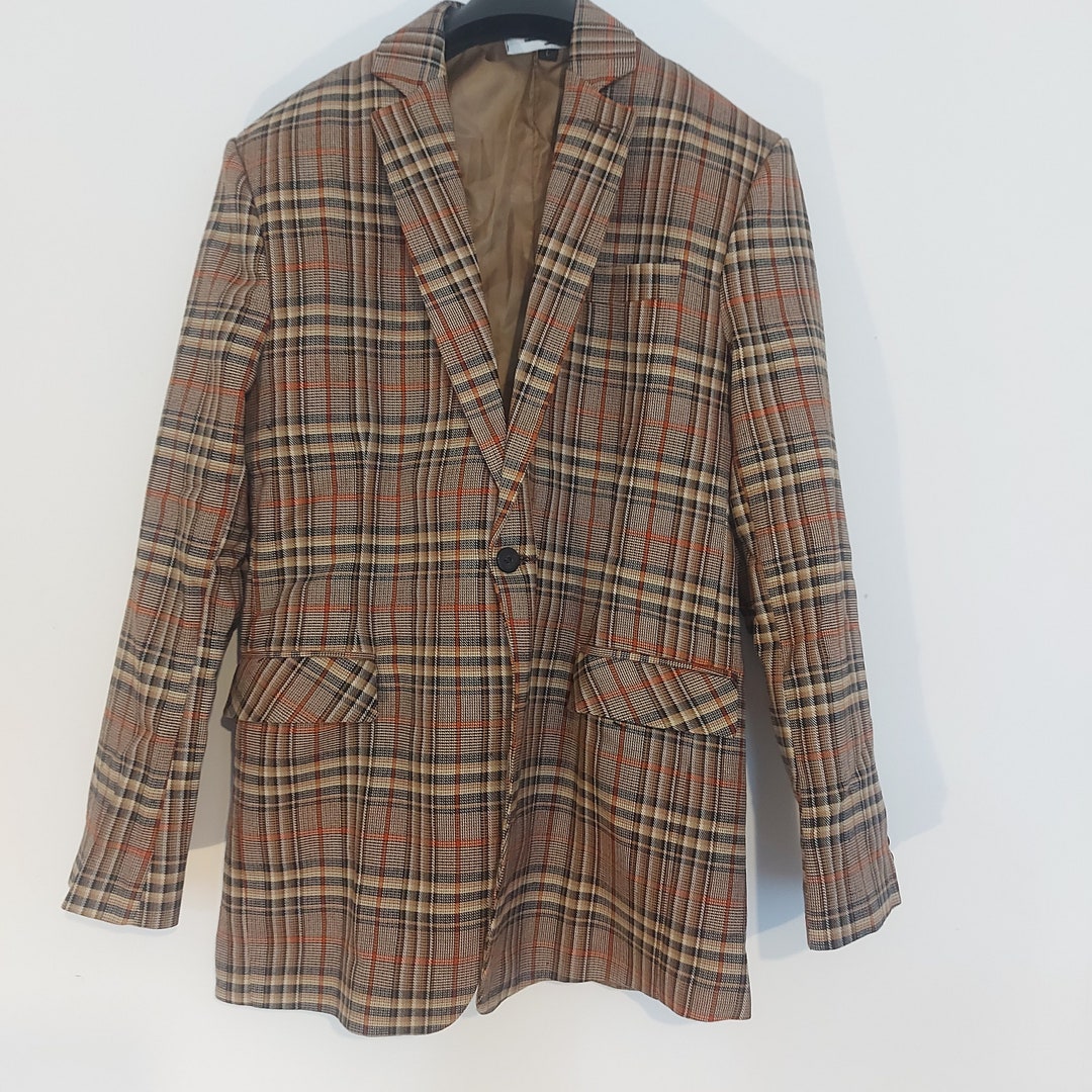 Classic Brown Men's Blazer Suit - Etsy