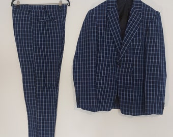Navy Blue Suit - Etsy