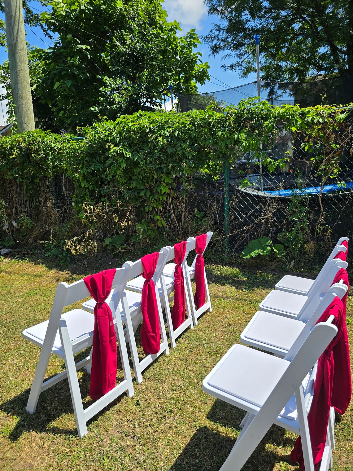 Romantic Chiffon Chair Sash, Chair Drape, Chair Cover, Wedding ...