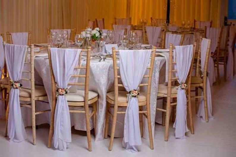 Romantic Chiffon Chair Sash, Chair Drape, Chair Cover, Wedding ...