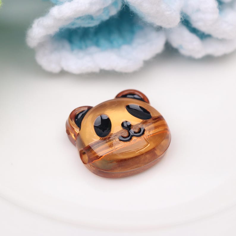 Chinese Panda Beads, Colorful Transparent Animal Beads, Lovely Panda ...