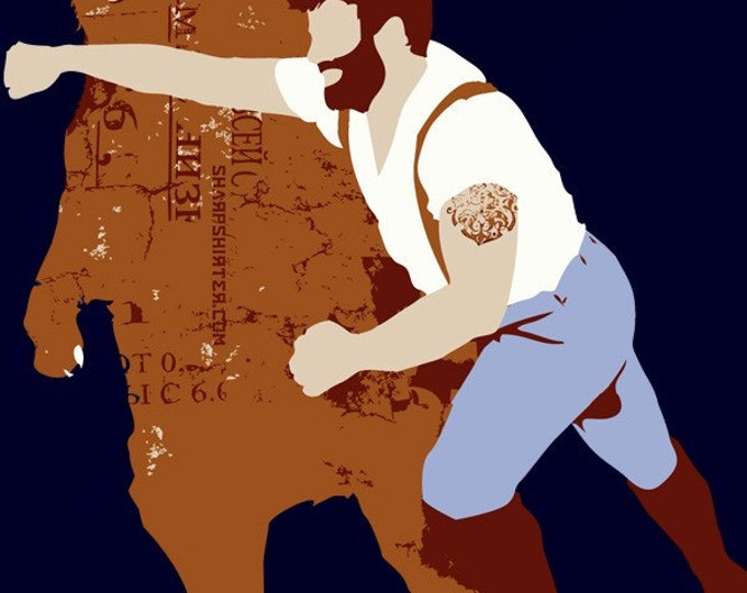 Man Punching Bear Men's X-large - Etsy