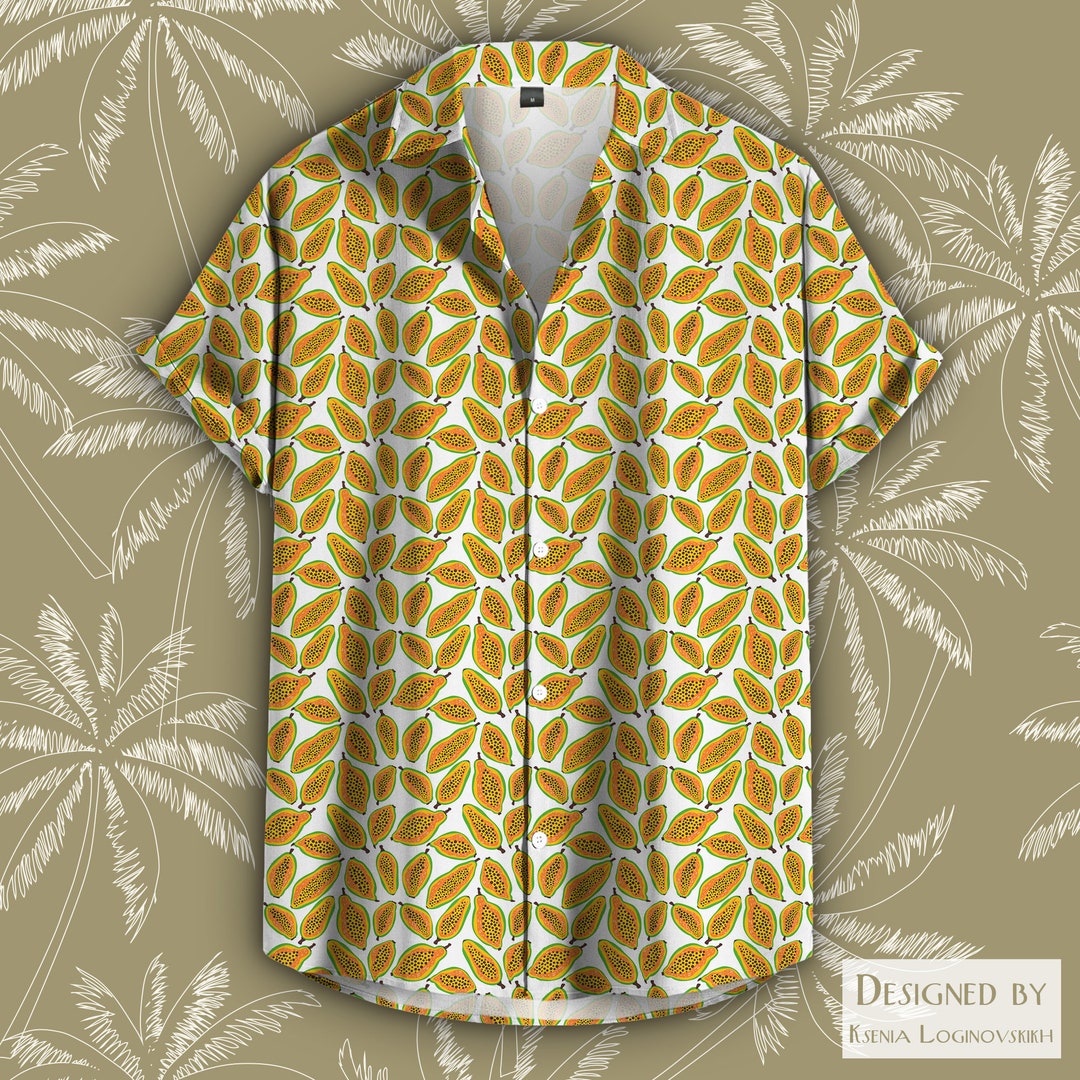 Retro Papaya Tee, Tropical Fruit Shirt, Beach Party Tshirt, Papaya ...