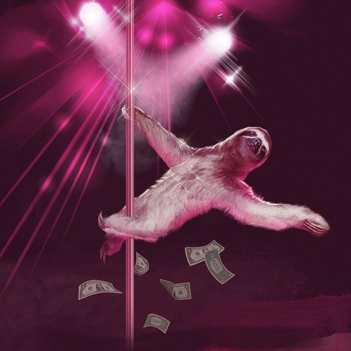 Sexy Shower Curtain Sloth Shower Curtain Funny Bathroom Etsy