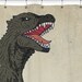 Godzilla Shower Curtain, Japanese Shower Curtain, Traditional Japanese ...