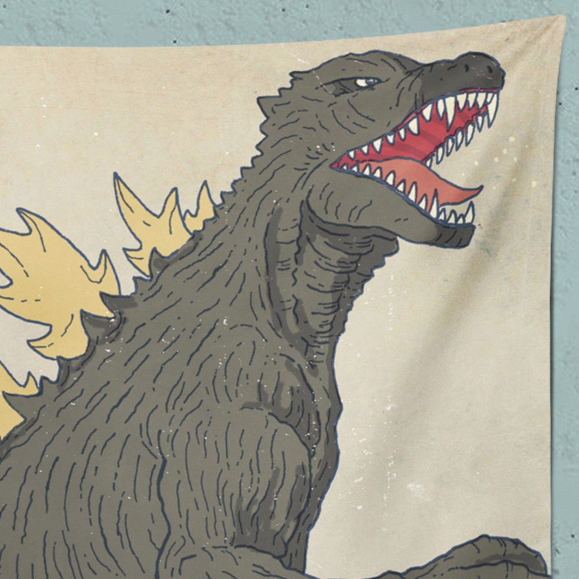 Godzilla Tapestry Pattern Godzilla Tapestry Godzilla Vs King Kong ...