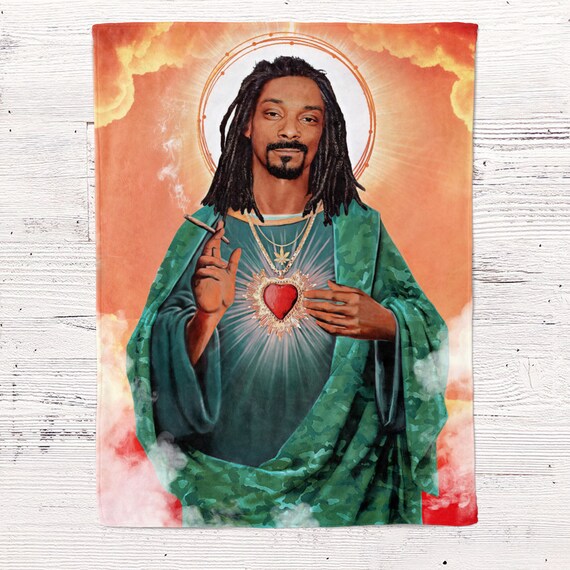 Funny Celebrity Sainthood Blanket Rapper Theme Blanket Soft | Etsy