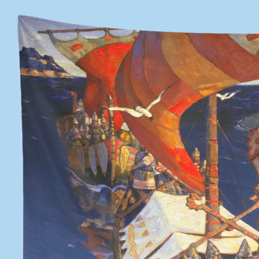 Ship Tapestry, Sea Wall Art Tapestry