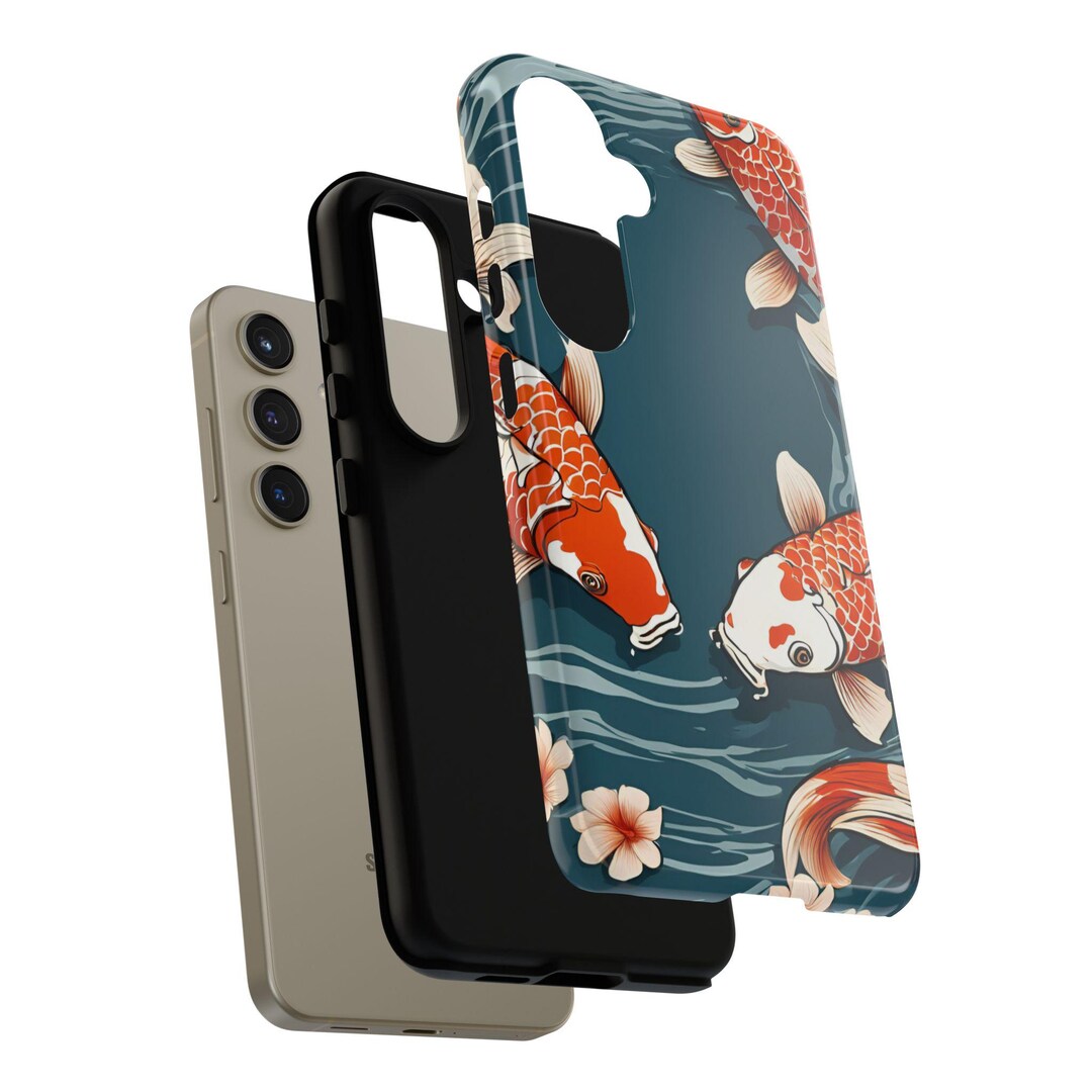 Circling Koi Fish Phone Case|iphone 16 Pro & Max/ 15, 14, 13| Google ...