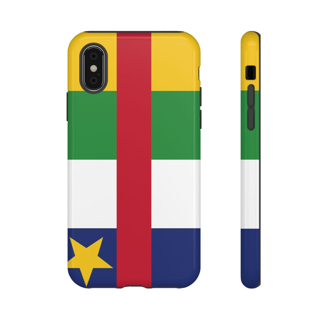Central African Republic Flag Phone Case|iphone 16 Pro & Max/ 15, 14 ...