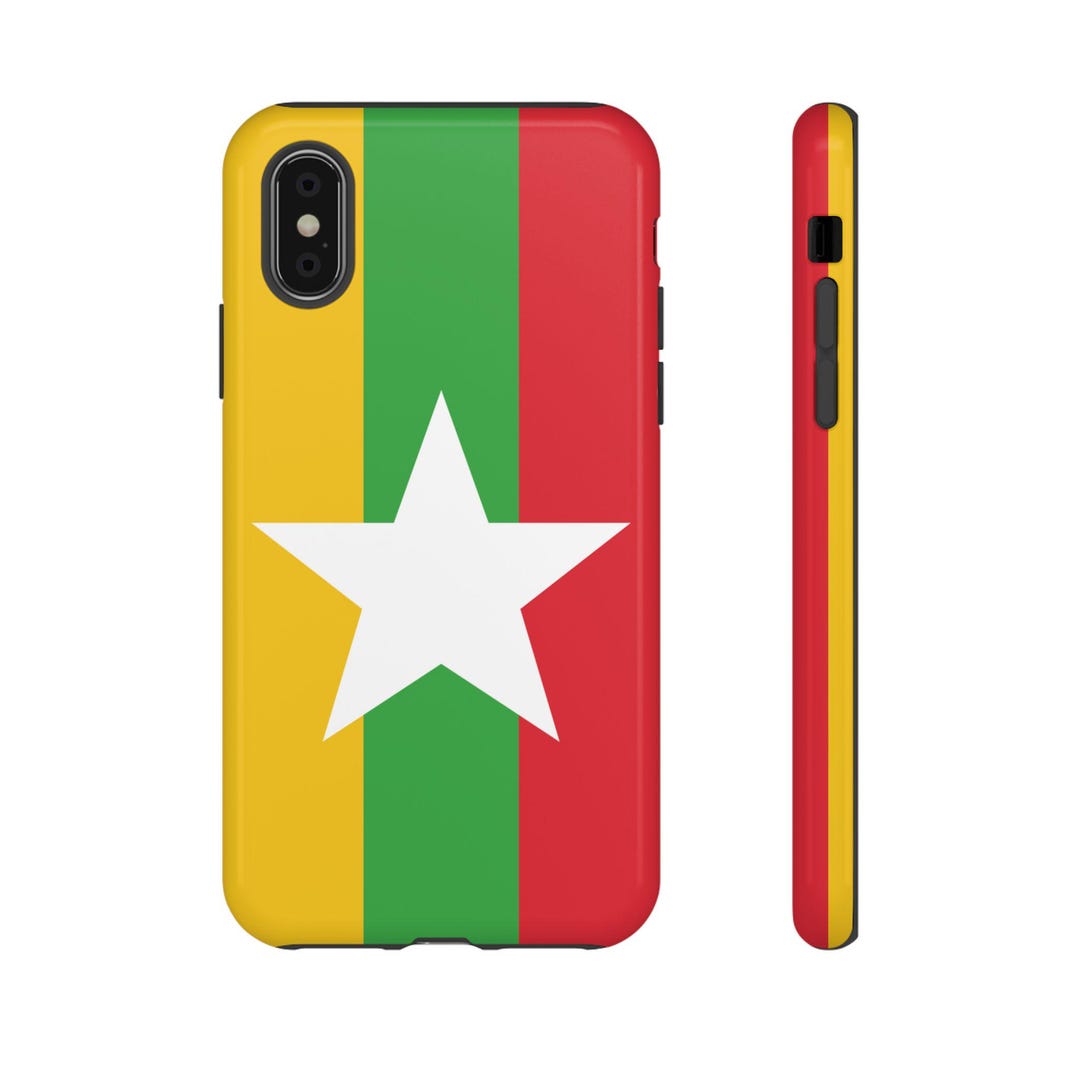 Myanmar Flag Phone Case|iphone 16 Pro & Max/ 15, 14, 13| Google Pixel 9 ...