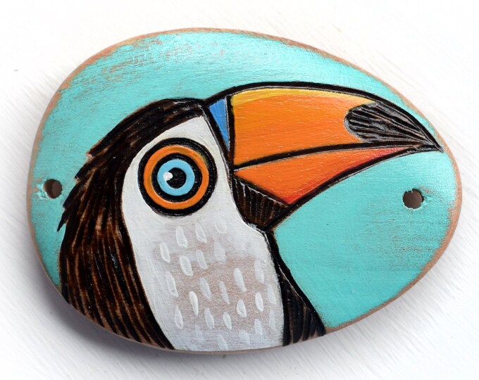 Tropical Toucan Bead - Etsy