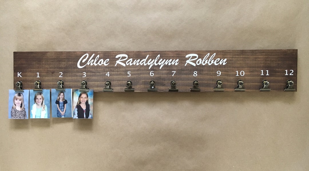 SCHOOL MEMORY Wall Hanging Pre-k/k-12 Years/ School Memory Board ...