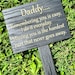Engraved Memorial Graveside Sign: Personalized Remembrance Plaque - Etsy