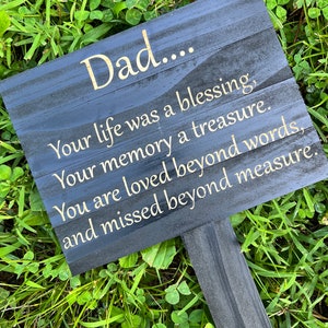 Engraved Memorial Graveside Sign: Personalized Remembrance Plaque - Etsy