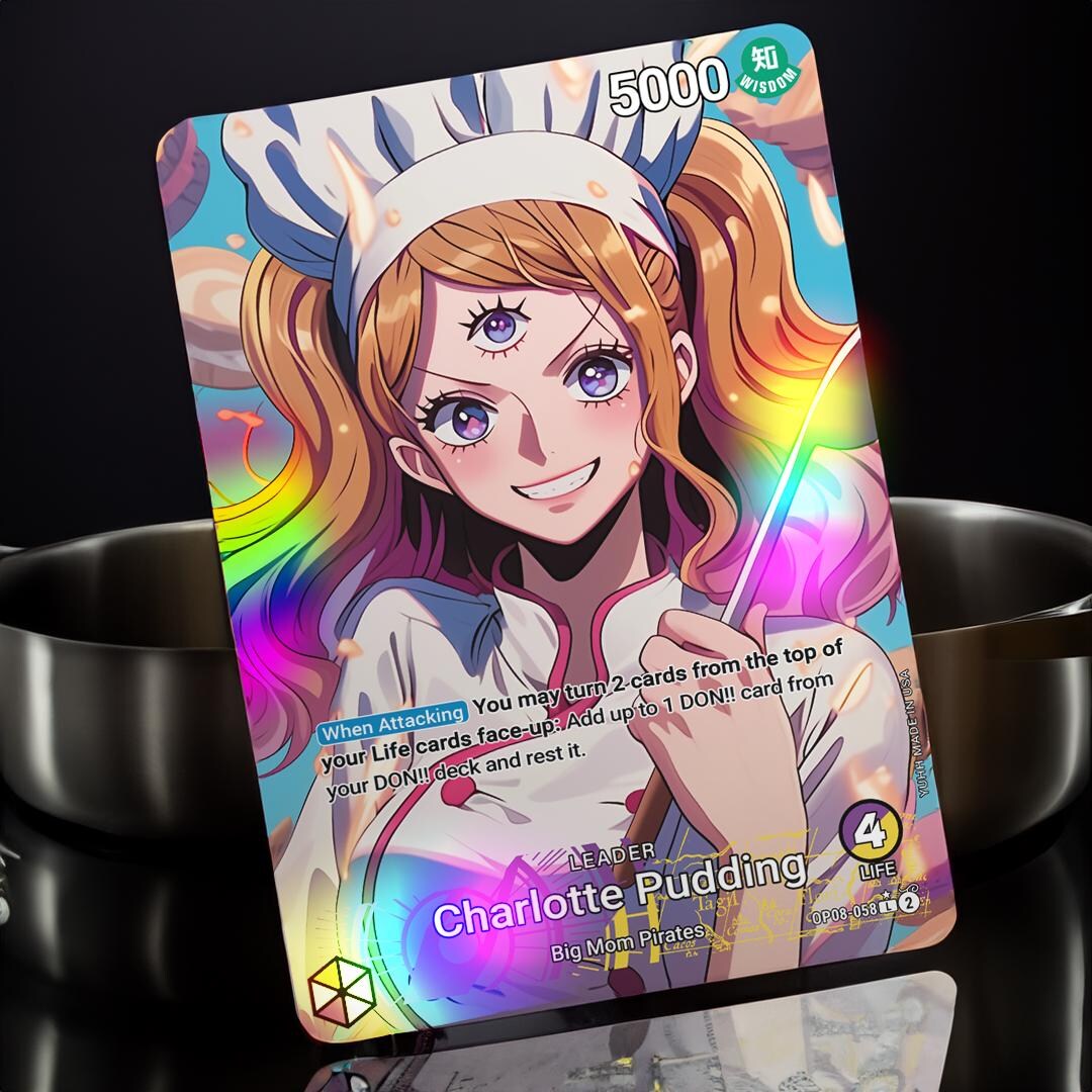 Pudding One Piece Custom Leader OP08 Variant X - Etsy