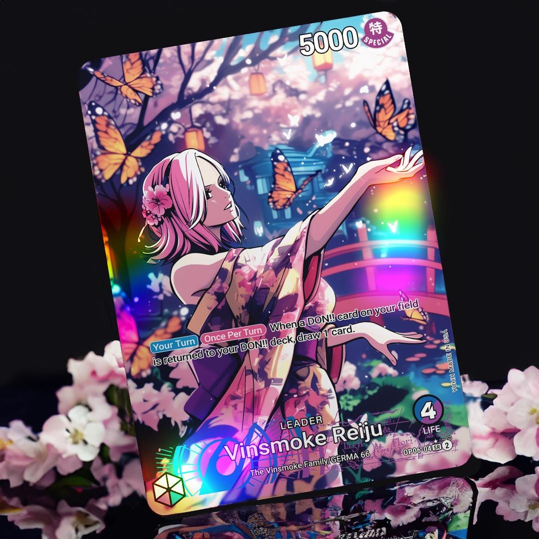 Vinsmoke Reiju - One Piece - Custom Leader - OP06 - New Year Edition - Etsy