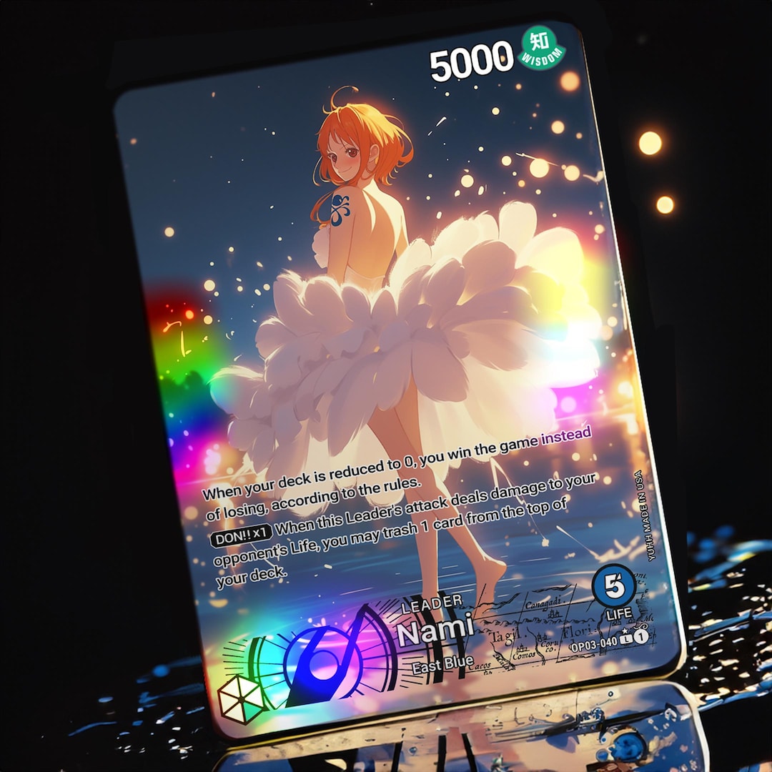 Nami Swan One Piece Custom Leader OP03 Variant X - Etsy