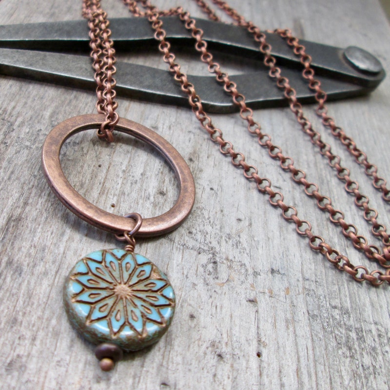 Copper Pendant - Etsy
