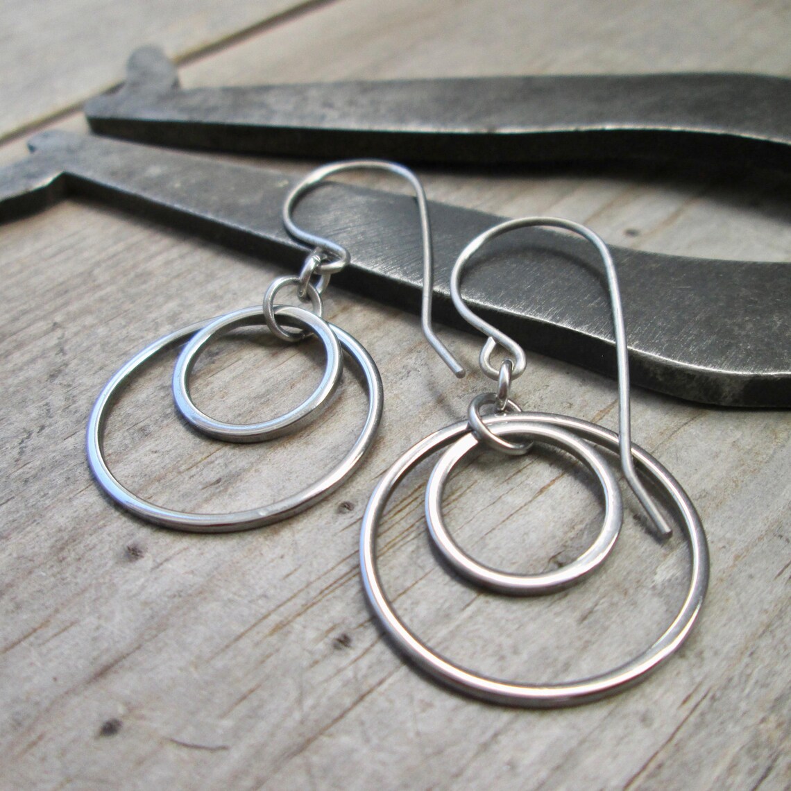 Large Circle Earrings - Hypoallergenic Stainless Steel Circle Earrings ...
