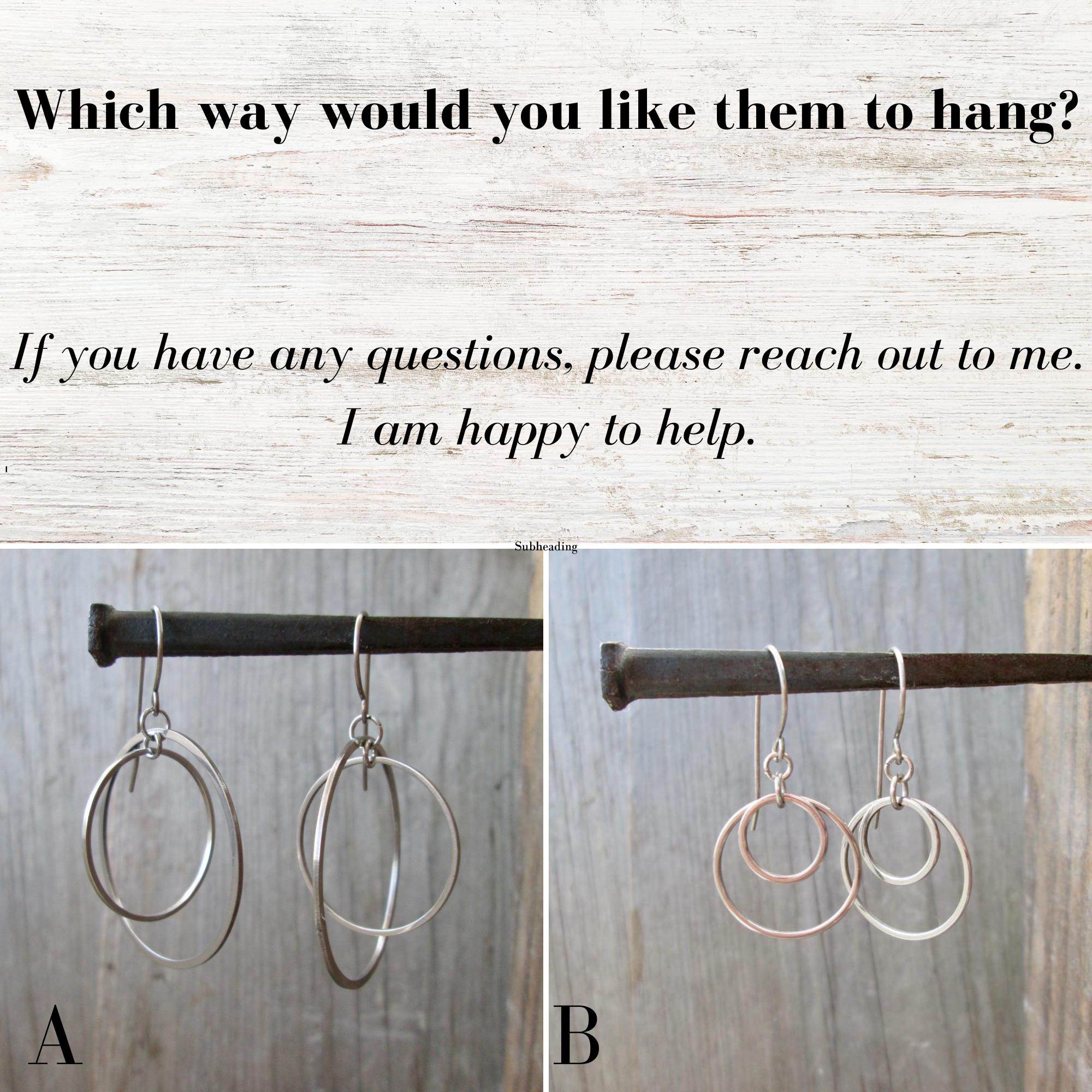 Large Circle Earrings - Hypoallergenic Stainless Steel Circle Earrings ...