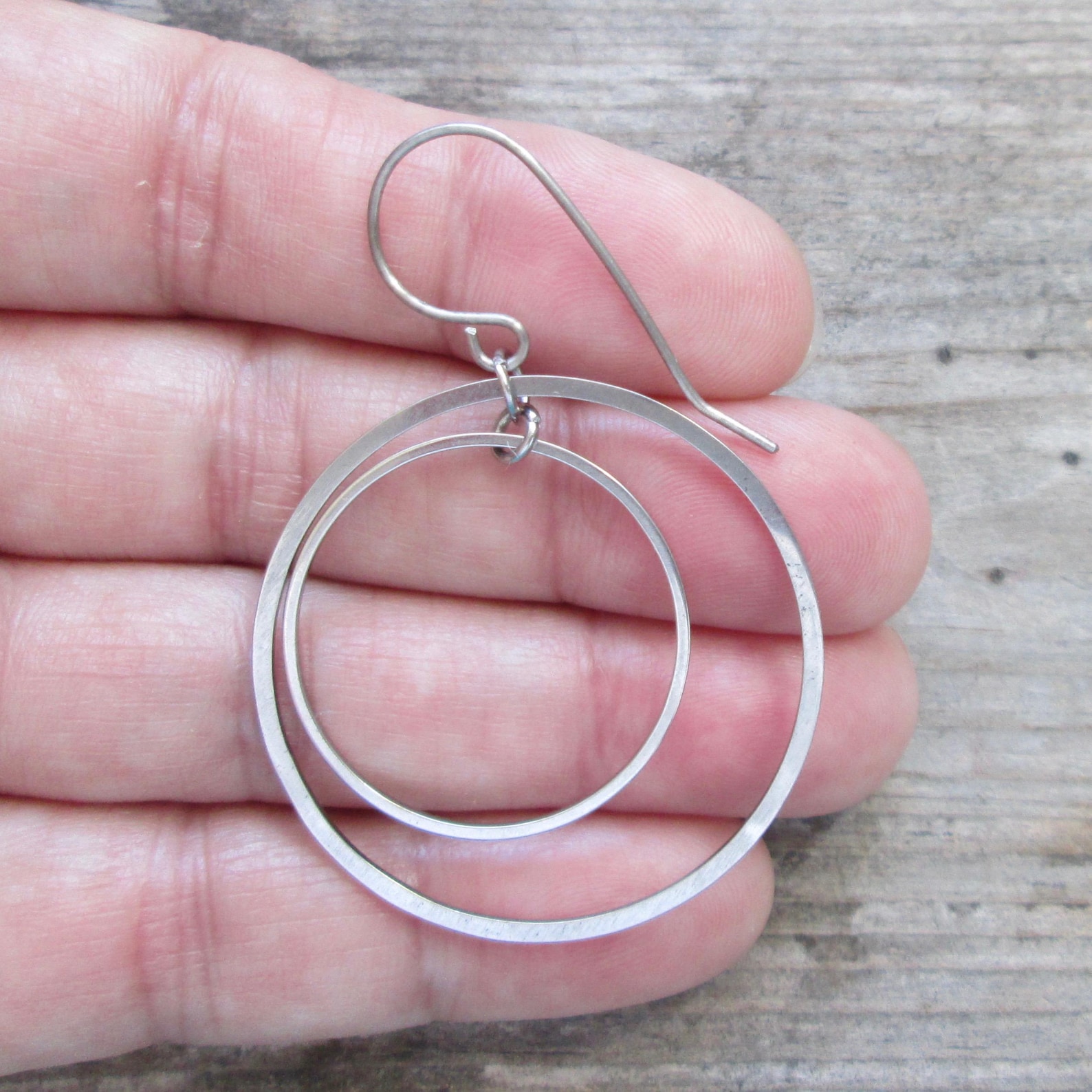 Large Circle Earrings - Hypoallergenic Stainless Steel Circle Earrings ...