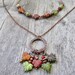 Autumn Leaf Necklace Choker Necklace Bead Jewelry Rustic - Etsy