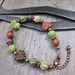 Autumn Leaf Necklace Choker Necklace Bead Jewelry Rustic - Etsy