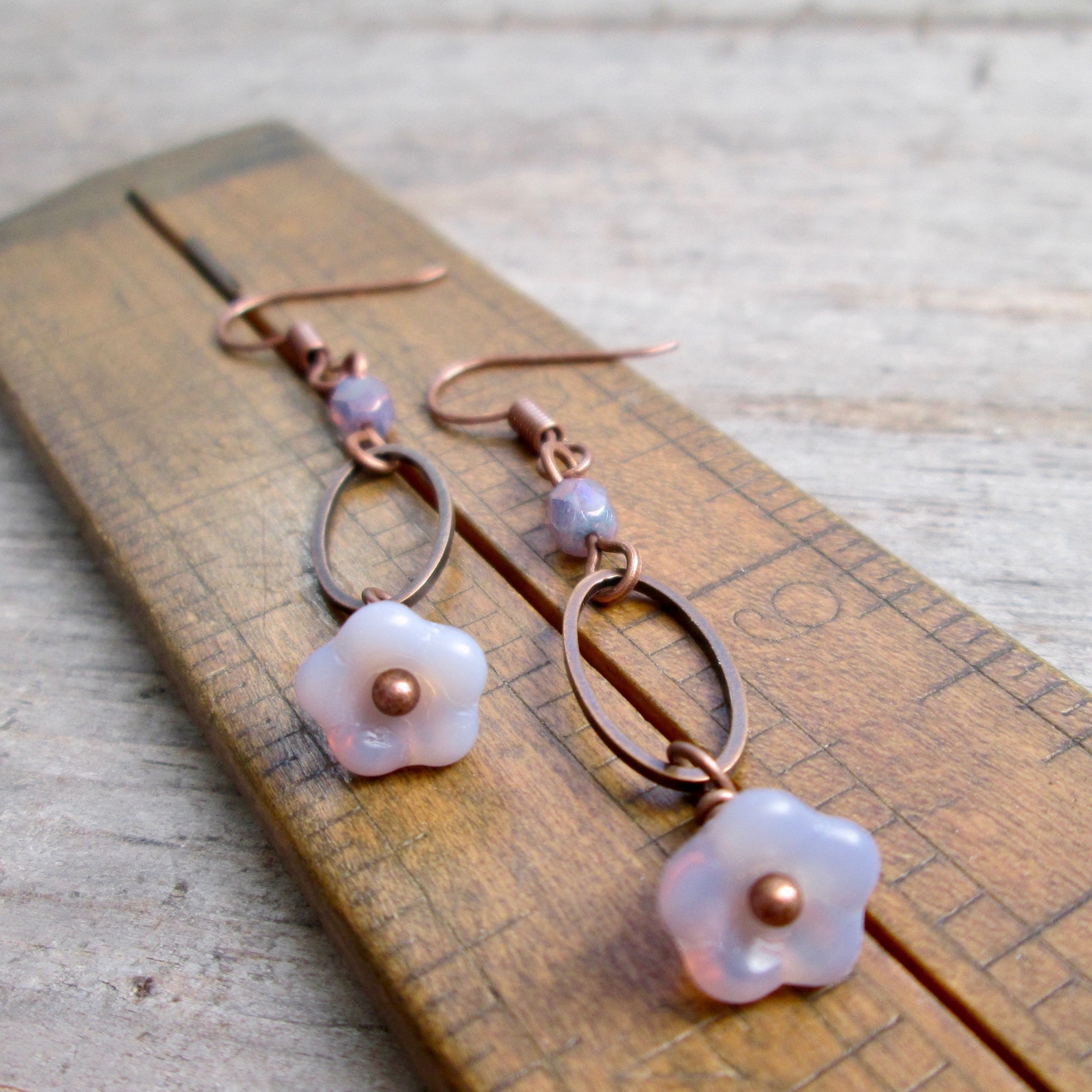 Bell Flower Necklace - Flower Necklace - Copper Jewelry - Gift for ...