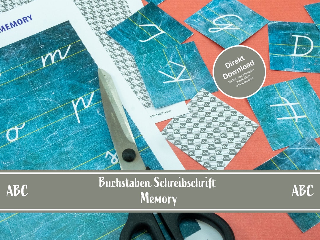 Letter Memory Cursive Writing, Learn Upper and Lower Case Letters ...