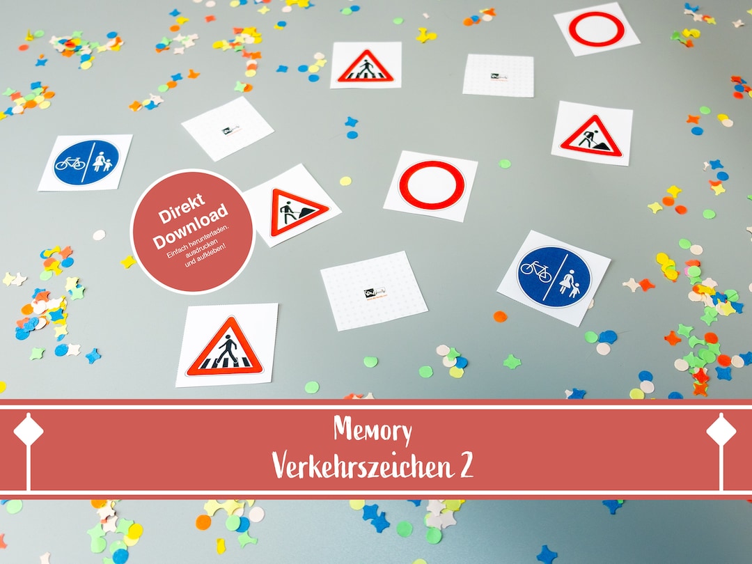 Memory Traffic Signs 2, Early Traffic Education, Traffic Signs, PDF ...