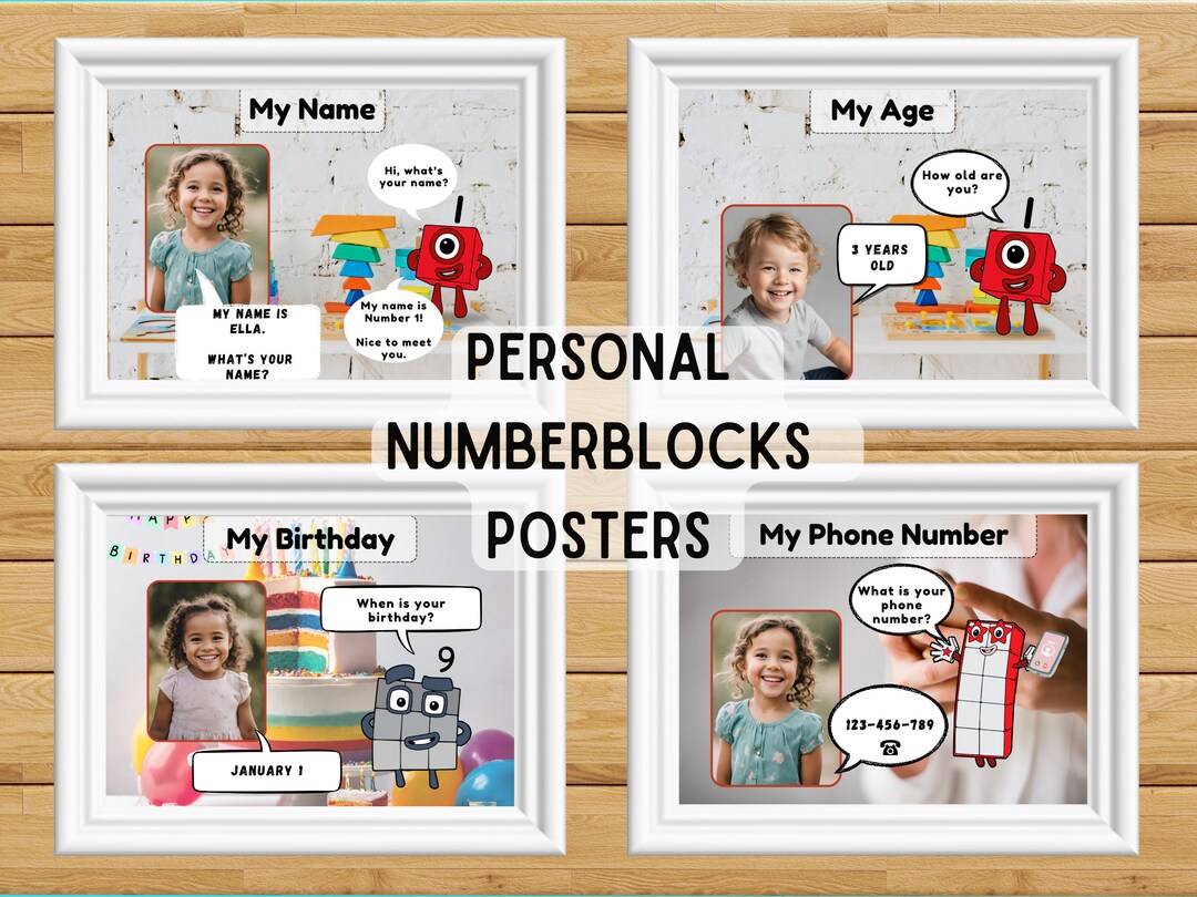 Numberblocks Printable Posters for Toddlers to Teach Social Skills ...