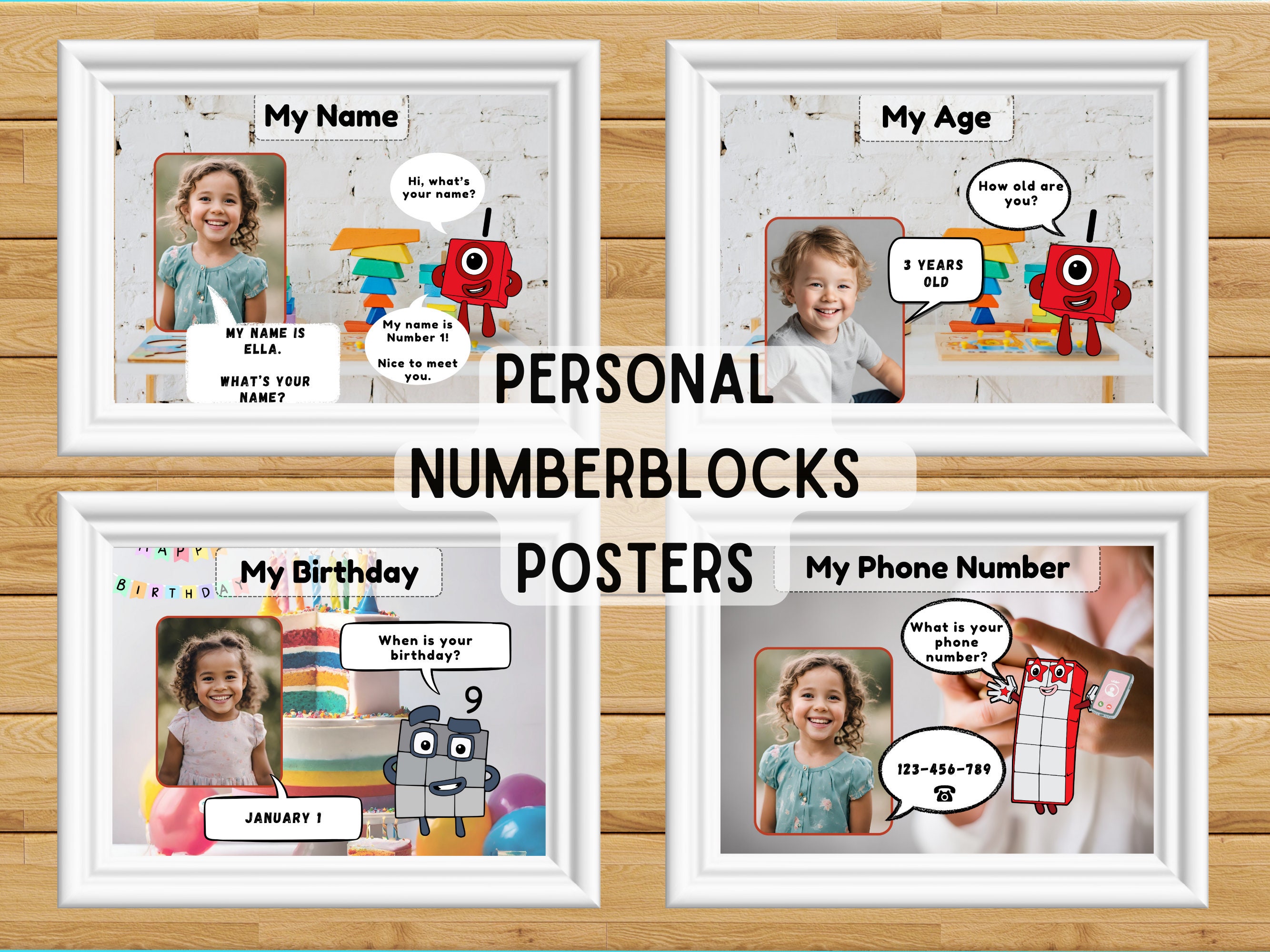 Numberblocks Printable Posters for Toddlers to Teach Social Skills ...