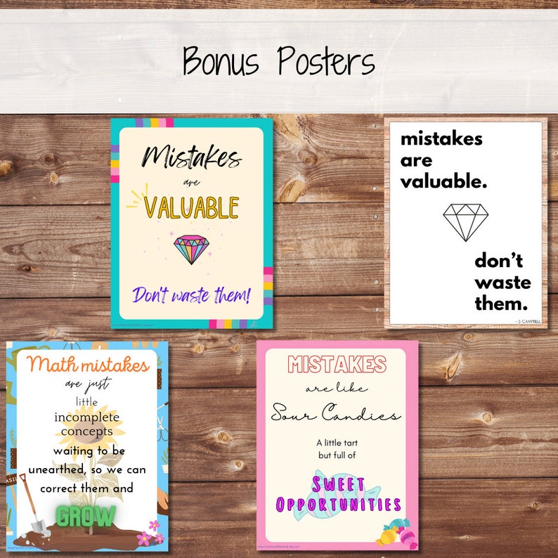 Classroom Posters for Mental Health and Resilience, Growth Mindset ...