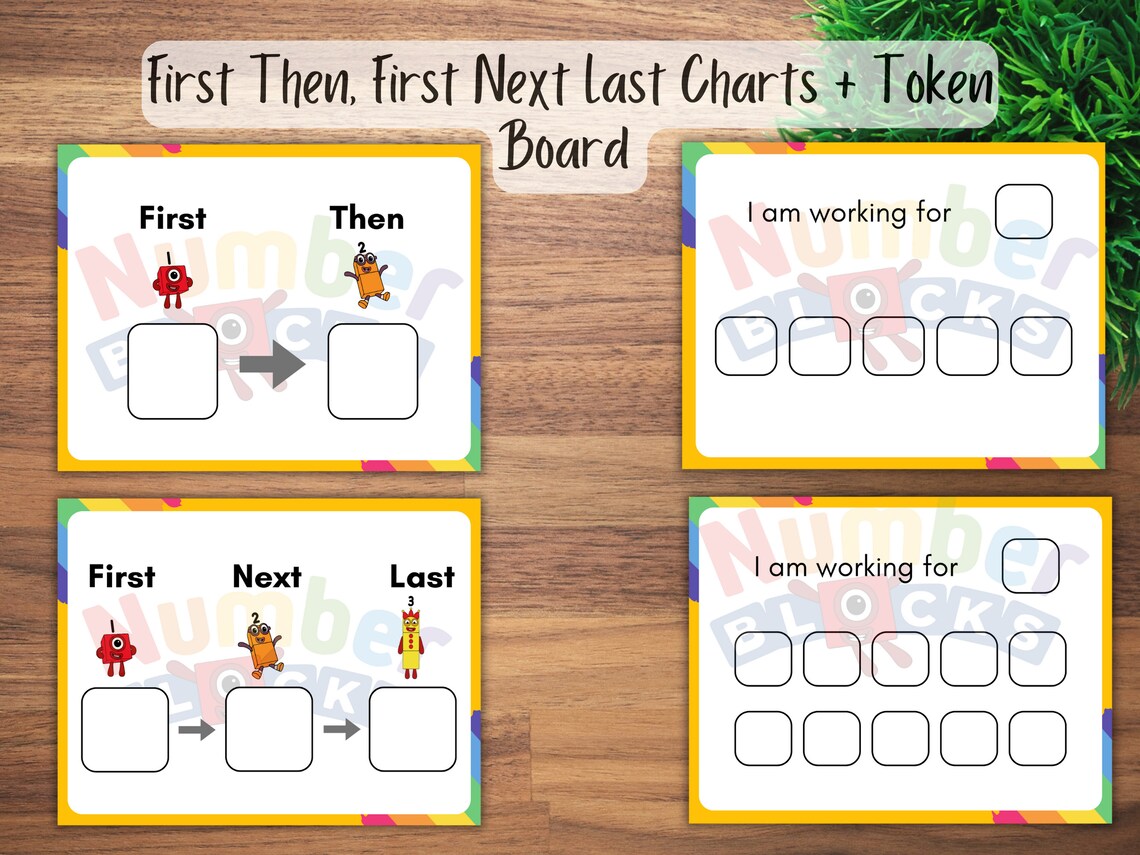 First Then, First Next Last Charts, Token Boards and Visual Cards ...