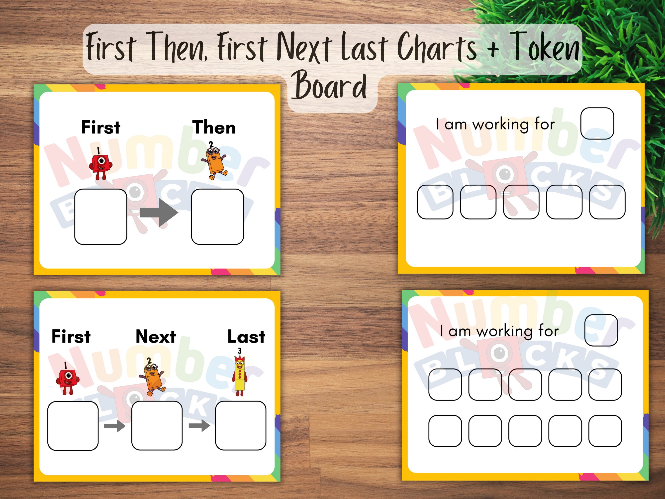 First Then, First Next Last Charts, Token Boards and Visual Cards ...