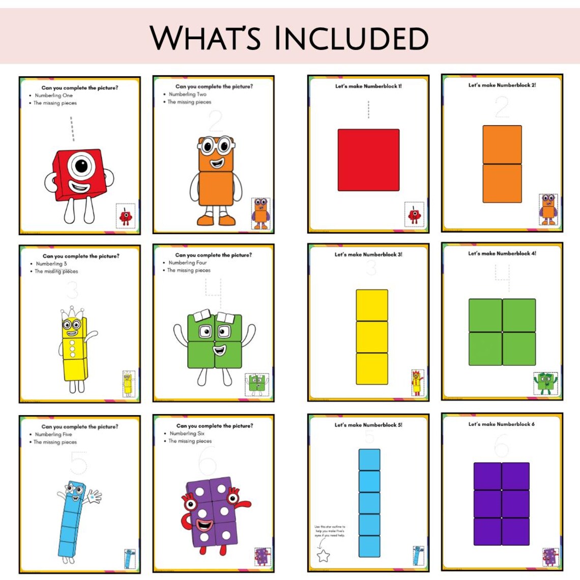 Numberblocks Playdough Mats: Fine Motor Skills Activity (digital ...